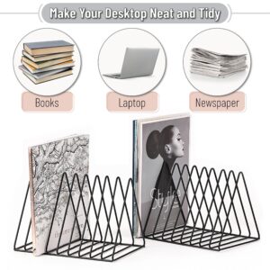 Mr. Pen- Triangle Wire Magazine Holder, 9 Slots, 2 Pack, Triangle Desk Organizers, Metal Wire Magazine Holder, Vinyl Holder, Magazine Holder for Desk, Vinyl Record Organizer, Vinyl Rack, Magazine Rack