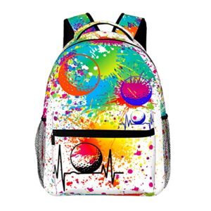 tohtwag unisex golf backpack large capacity sports soccer baseball backpacks for sport fans travel casual daypack bag gifts