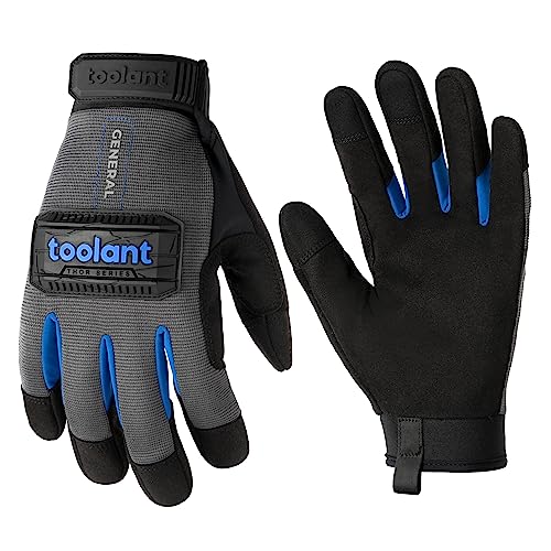 toolant Work Gloves Men - Thor Series - Mechanic Gloves Touch Screen, Utility Grip Working Gloves for Multi-Purpose Use, X-Large