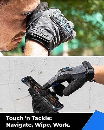 toolant Work Gloves Men - Thor Series - Mechanic Gloves Touch Screen, Utility Grip Working Gloves for Multi-Purpose Use, X-Large