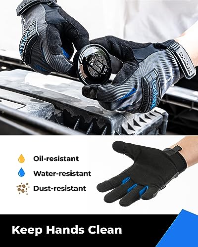 toolant Work Gloves Men - Thor Series - Mechanic Gloves Touch Screen, Utility Grip Working Gloves for Multi-Purpose Use, X-Large