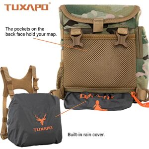 Tuxapo Binocular Harness Chest Pack with Rangefinder Pouch Bino Case for Hunting Hiking Shooting