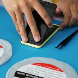 Kaisiking 2mm / 3mm x 50M LCD Screen Repair Tape Cell Phone Adhesive Tape Thin Double Sided Tape Adhesive with 1 Tweezers for Cell Phone, iPad, Tablets, Laptops, Camera, LCD Screen Repair