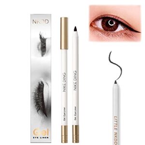 mkoxpo heykomi eyeliner - heykomi non-smudging waterproof and long-lasting eyeliner pencil, quick drying long lasting waterproof and sweat proof eyeliner, extra fine eyeliner with sharpener (2*black)