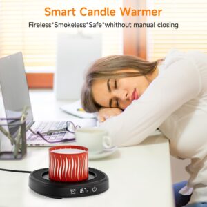 Mug Warmer, Coffee Warmer for Desk with Timer & 3 Temperature Control, Candle Warmer Plate with Auto Shut Off, Smart Cup Warmer for Coffee, Milk, Tea, Cocoa, Water