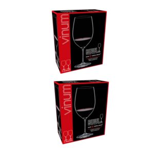 Riedel 4-Piece Vinum Cabernet Sauvignon/Merlot Wine Glass Set, 22 Oz