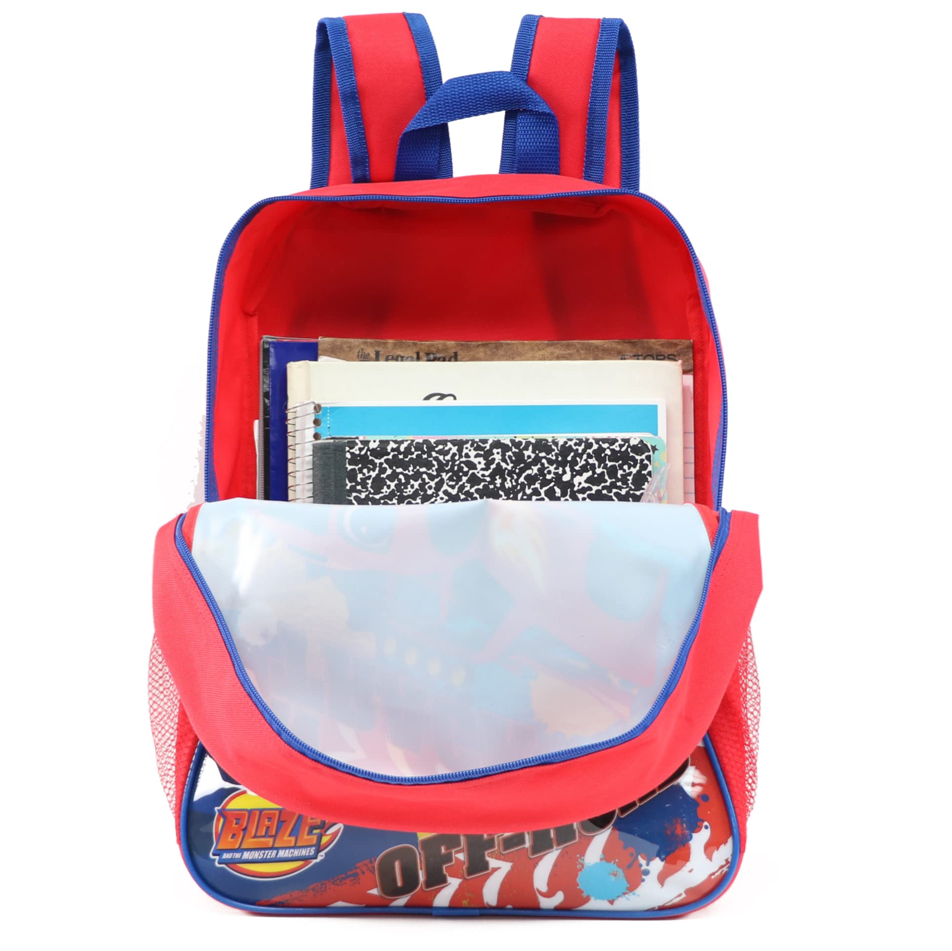 Ruz Blaze and the Monster Machines 16'' Full Size Truck Backpack Lunchbox Set Bookbag School Set