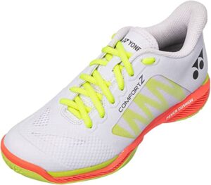 yonex power cushion comfort z womens (shbcfz3lex) indoor court badminton shoe (white) (us_footwear_size_system, adult, women, numeric, medium, numeric_10_point_5)