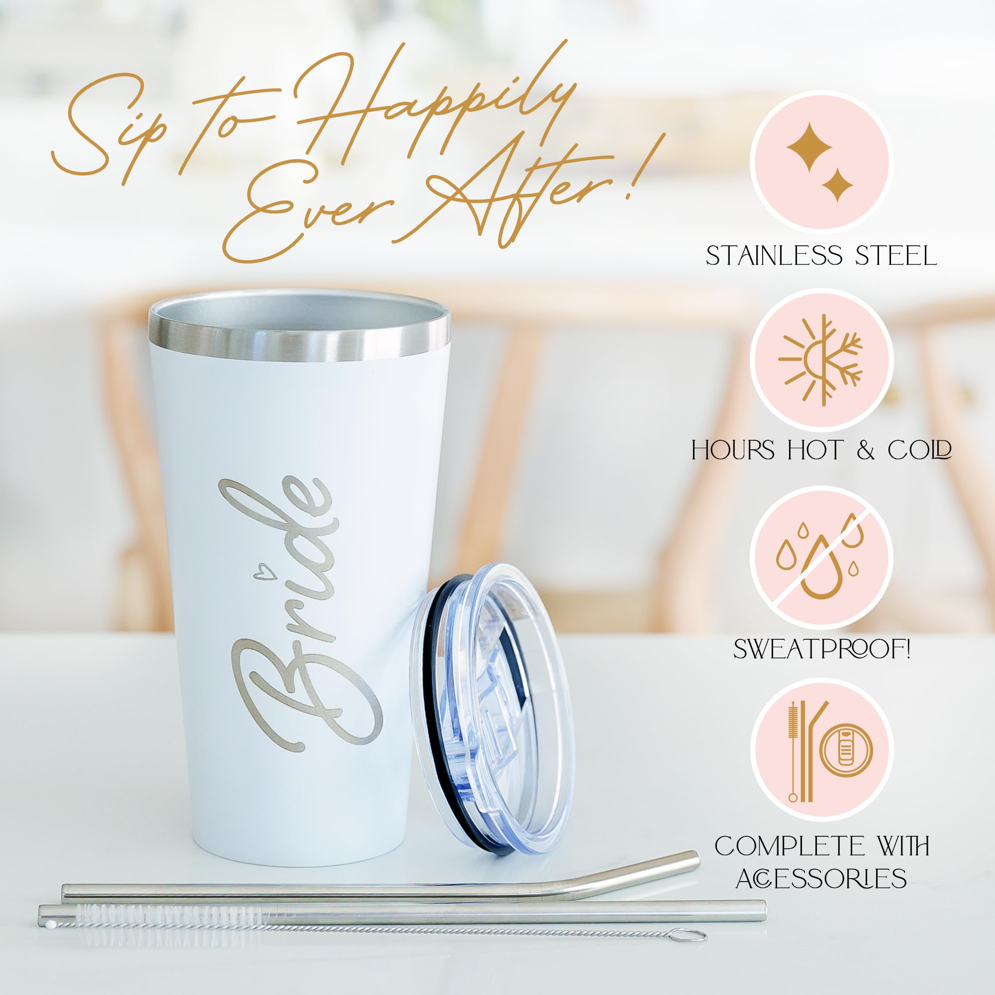 Newlywoo Engagement Gift for Bride Box – Gifts for Brides to Be, Engagement Gifts for Her, or Bachelorette Gifts! All-in-One Bride Gift with Bride Tumbler, Socks, Candle & more!