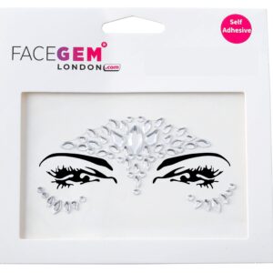 32 PCS Face Gems (RANDOM DESIGNS) Self- Adhesive Glitter Jewel Tattoo Sticker Festival Gems Rave Party Body Make Up C2ZAKMIX-A