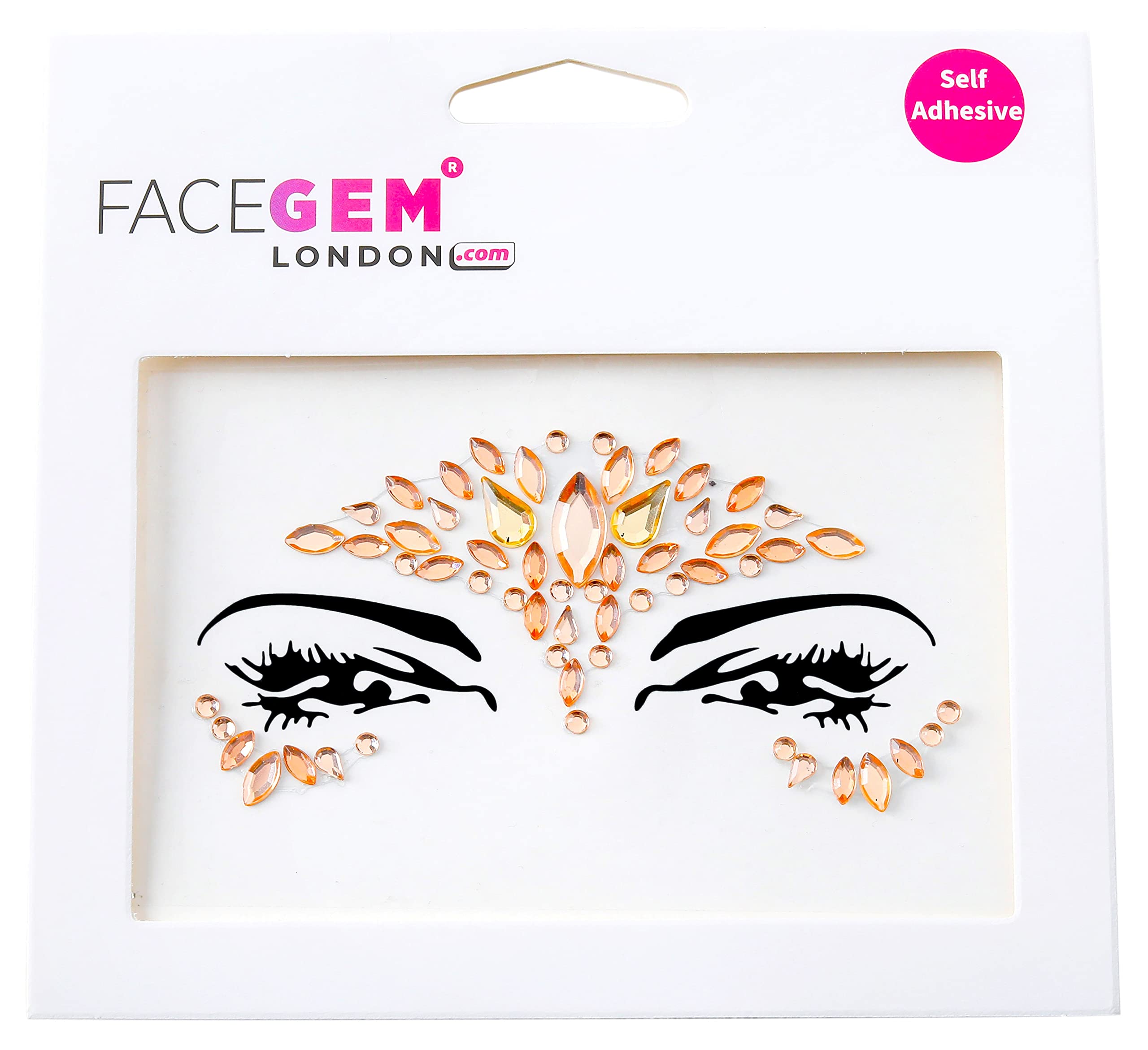 32 PCS Face Gems (RANDOM DESIGNS) Self- Adhesive Glitter Jewel Tattoo Sticker Festival Gems Rave Party Body Make Up C2ZAKMIX-A