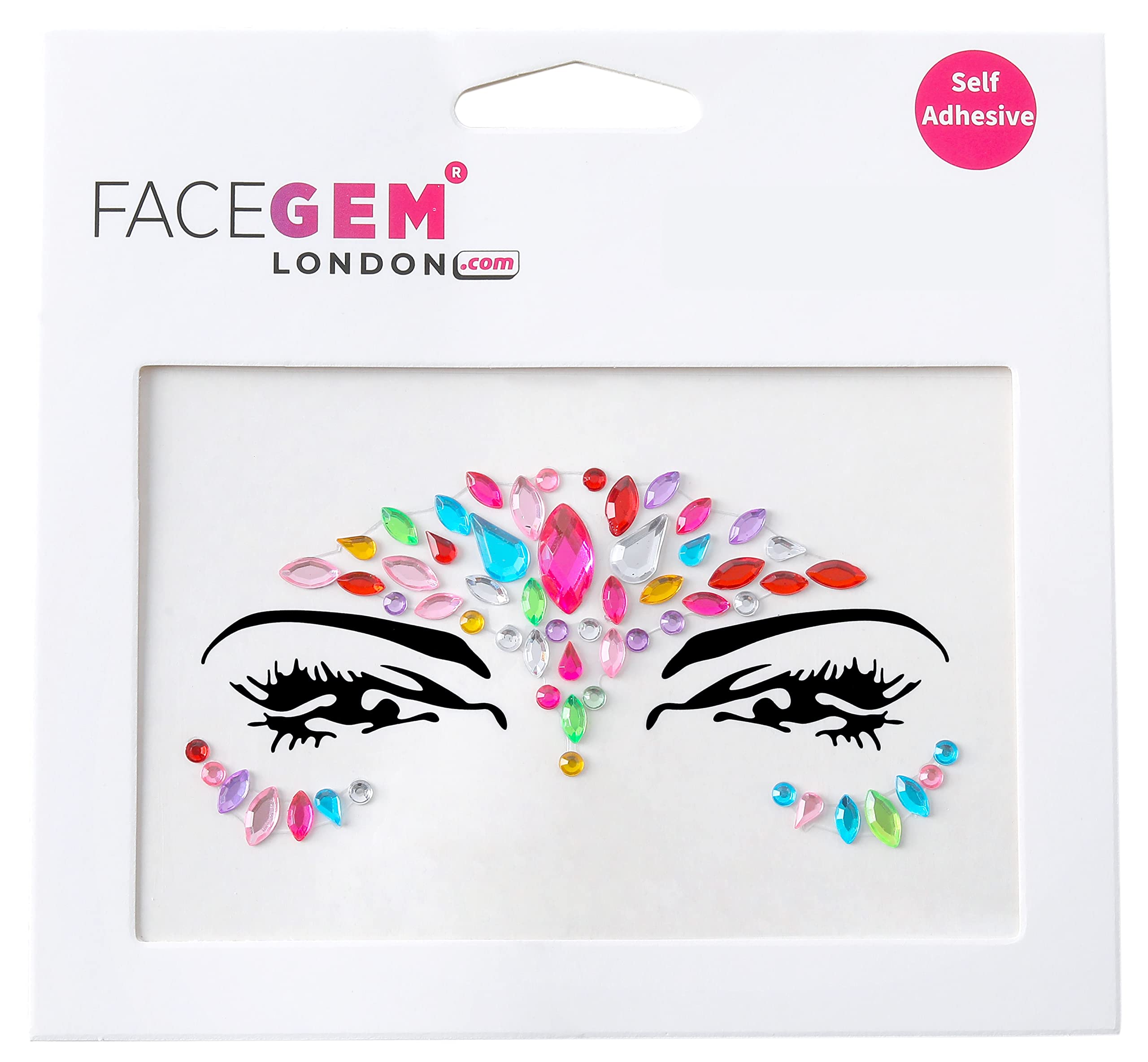 32 PCS Face Gems (RANDOM DESIGNS) Self- Adhesive Glitter Jewel Tattoo Sticker Festival Gems Rave Party Body Make Up C2ZAKMIX-A