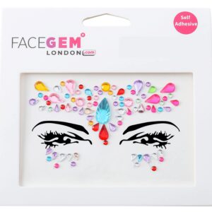 32 PCS Face Gems (RANDOM DESIGNS) Self- Adhesive Glitter Jewel Tattoo Sticker Festival Gems Rave Party Body Make Up C2ZAKMIX-A