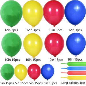 143Pcs Mario Balloon Decorations Garland Arch Kit Include Mario Balloons,Mario Foil Balloons for Kids Mario Birthday Party Decoration Supplies Mario Baby Shower Party Decorations