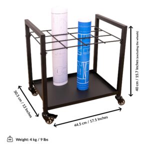 Blueprint Holder | Organize Your Space | Blueprint Storage for Architects, Engineers, Designers | Architectural Plan Storage | Blueprint Organizer for Large & Small Files | Portable Tube Storage Box