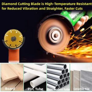 Cutting Disc, Cut Off Wheels 4 1/2 Inch with Conversion Gasket, 7/8" Arbor Angle Grinder Blades, Diamond Cutting Wheels for Angle Grinder for Smooth Cutting, Chamfering, Grinding of Materials.(3)