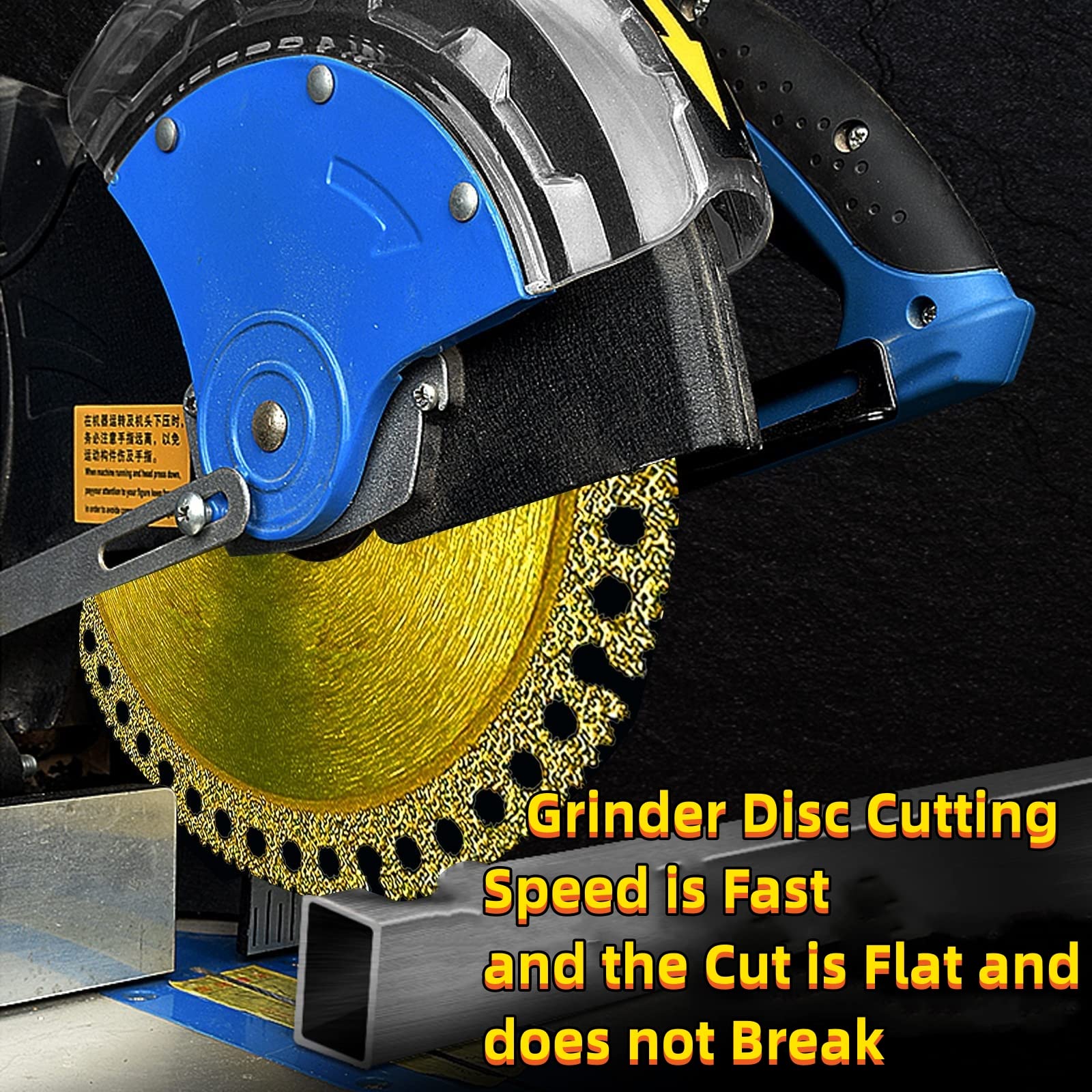 Cutting Disc, Cut Off Wheels 4 1/2 Inch with Conversion Gasket, 7/8" Arbor Angle Grinder Blades, Diamond Cutting Wheels for Angle Grinder for Smooth Cutting, Chamfering, Grinding of Materials.(3)