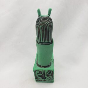 Seth Statue Green - Ancient Egypt Deity - Egyptian God Set - Made in Egypt