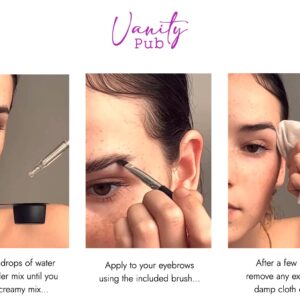 Vanity Pub Eyebrow Color Kit Dark Brown