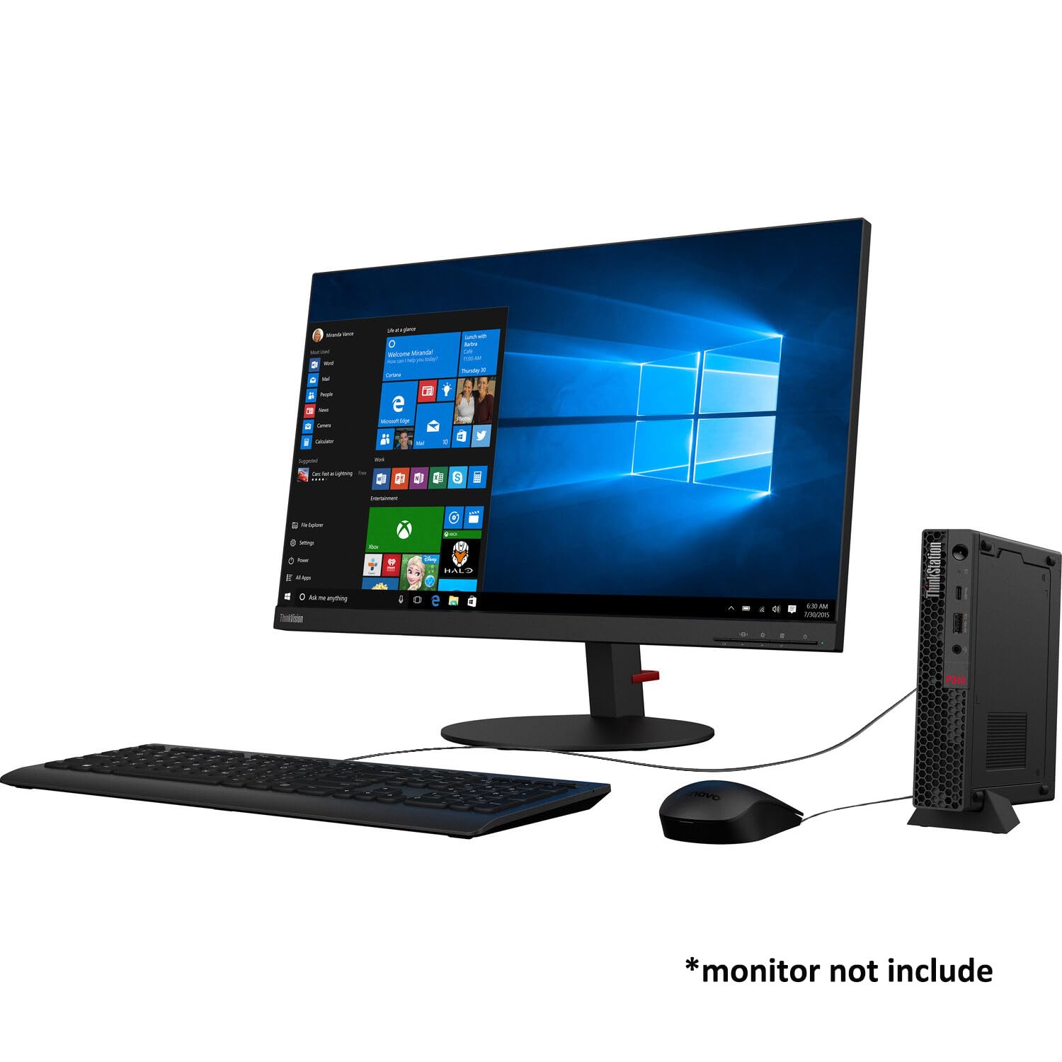 Lenovo ThinkStation P340 Tiny Workstation (Intel 8-Core i7-10700T vPro, 16GB RAM, 512GB SSD, NVIDIA T1000, Keyboard, Mouse) Mini Business Desktop PC, 3-Yr WRT, DisplayPort, Win 11 Pro w/HDMI Cable