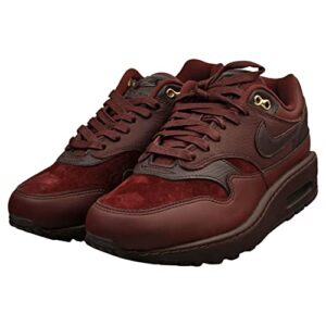 Nike AIR MAX 1 '87 NBHD Womens Fashion Trainers in Burgundy - 6.5 US