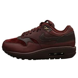 Nike AIR MAX 1 '87 NBHD Womens Fashion Trainers in Burgundy - 6.5 US