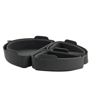 Reusable & Leakproof Crock-Pot Liner, Slow Cooker Liners Fit for 6-7 QT with 2 Mittens and Comfort Spoon, Silicone Crock Pot Liner, Slow Cooker Divider Insert, Safe Cooking Liner for Crock Pot