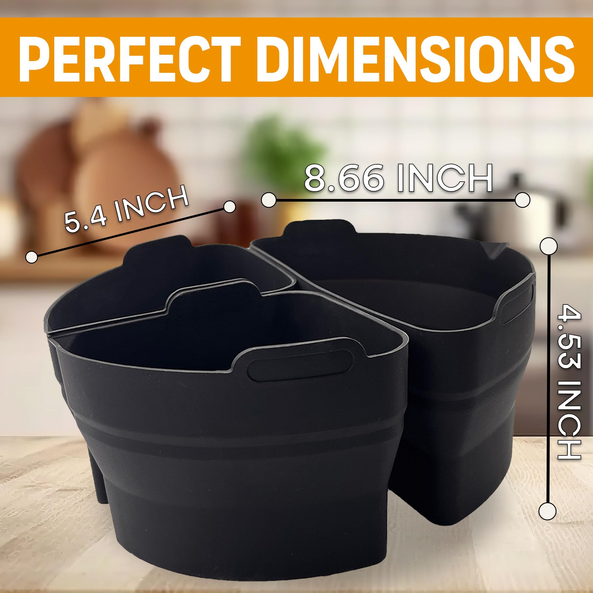 Reusable & Leakproof Crock-Pot Liner, Slow Cooker Liners Fit for 6-7 QT with 2 Mittens and Comfort Spoon, Silicone Crock Pot Liner, Slow Cooker Divider Insert, Safe Cooking Liner for Crock Pot