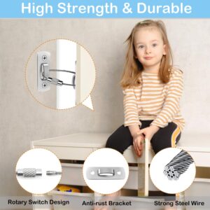 Furniture Anchors for Baby Proofing(6 Pack), 2023 Upgraded Furniture Anchors, Secure 400 Pound Wall Anchors for Furniture Prevent Falling Anti Tip Earthquake Straps for Child Baby Safety