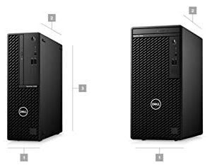 Dell Optiplex 3000 3090 SFF Small Form Factor Desktop Computer Tower (2021) | Core i5-2TB SSD Hard Drive + 2TB Hard Drive - 32GB RAM | 6 Cores @ 4.5 GHz Win 11 Home