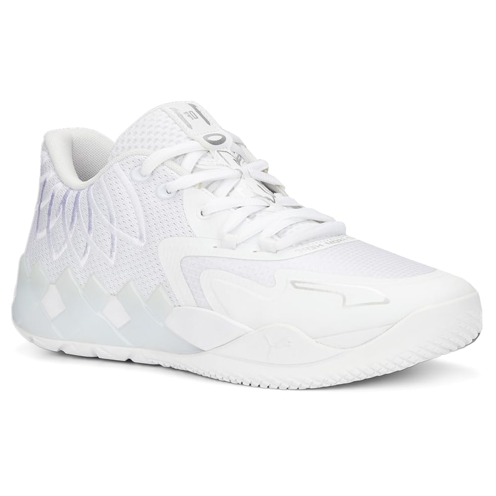 PUMA Womens Mb.01 Lo Basketball Sneakers Athletic Shoes - White - Size 10 M