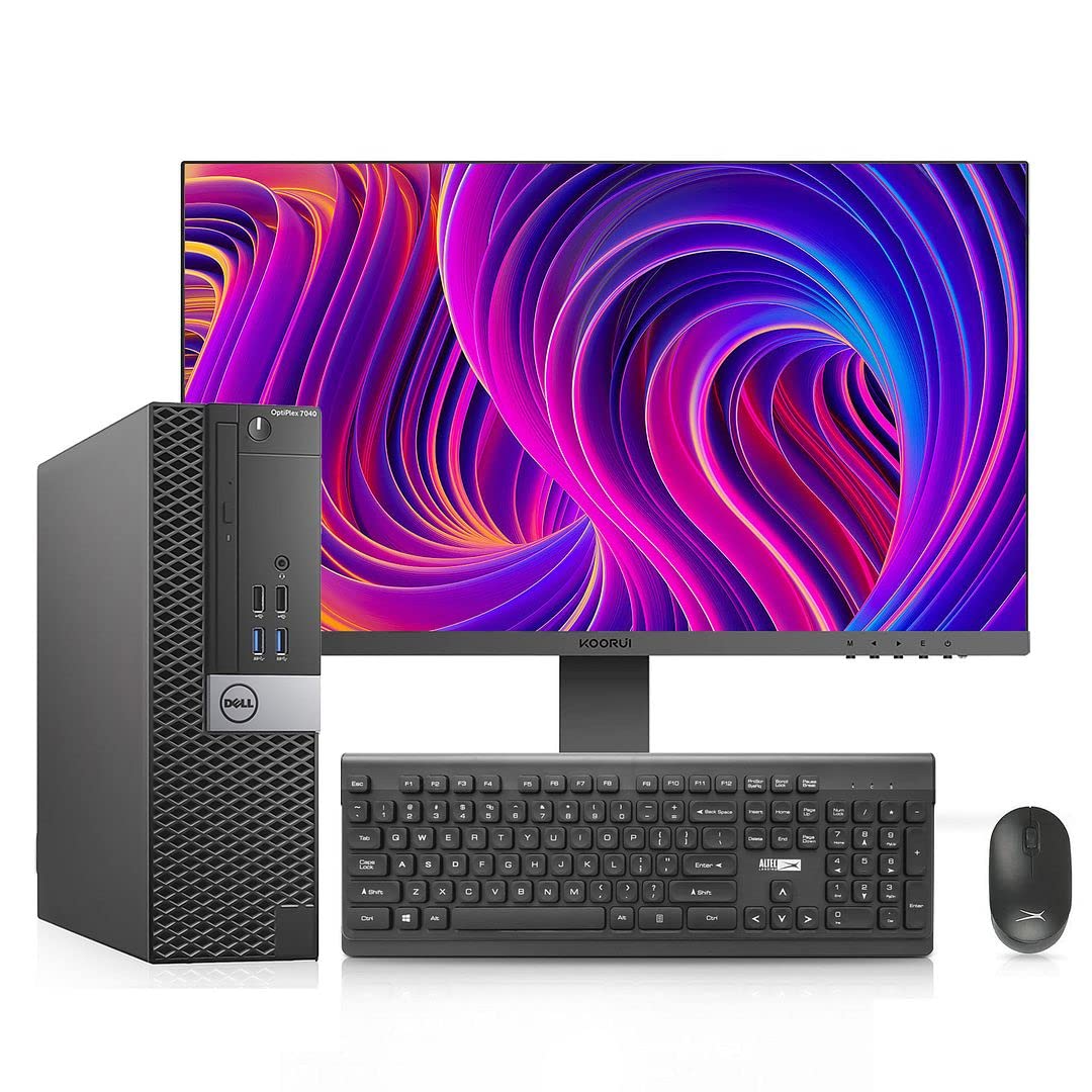 Dell OptiPlex 7040 Desktop Computers with 22 inch Monitor PC Bundle,16GB Ram 256GB M.2 NVMe SSD, Built-in WiFi Bluetooth, i5-6500 3.2GHz,Windows 10 Pro,Refurbished Computer Set (Renewed)