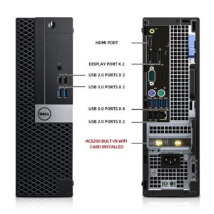 Dell OptiPlex 7040 Desktop Computers with 22 inch Monitor PC Bundle,16GB Ram 256GB M.2 NVMe SSD, Built-in WiFi Bluetooth, i5-6500 3.2GHz,Windows 10 Pro,Refurbished Computer Set (Renewed)