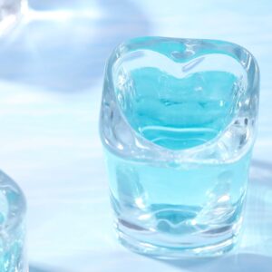 Srgeilzati Heart Shaped Shot Glasses Cute Bar Cart Accessories | Bar Cart Decor 2oz (Set of 6)