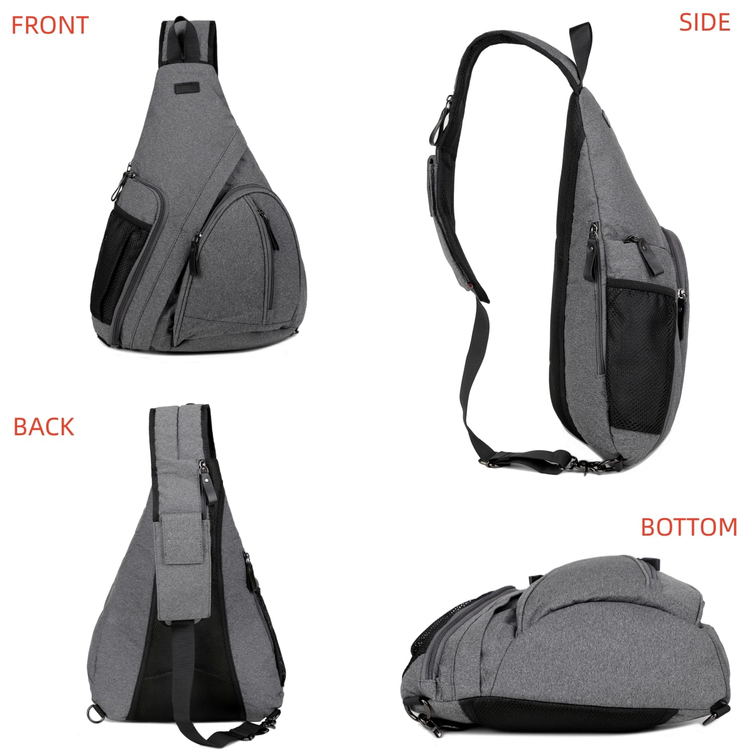 Oversize Sling bag for men and Women Big Sling Backpack Crossbody Shoulder Bag Waterproof XB-13 (NL)