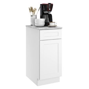 ROOMTEC Kitchen Base Cabinets, Sideboard Storage Cabinet, Entryway Cabinet with Soft Closing Doors 15" W X 24" D X 34-1/2"H