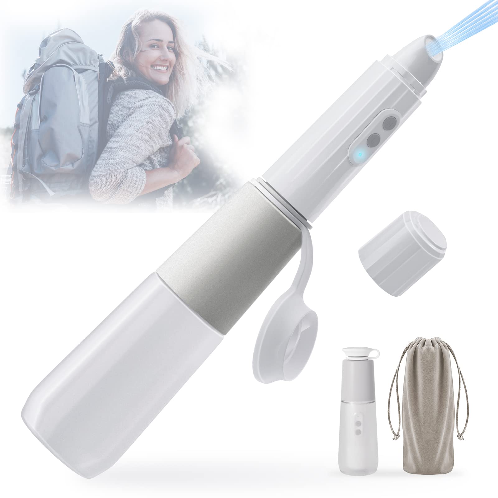 EVAWOO Portable Bidet Sprayer Automatic, Handheld Personal Electric Portable Bidets Toilet Sprayer Bidet IPX7 Waterproof Upside Down Bottle Squirter for Travel, RV Camp, Women Men, USB Rechargeable