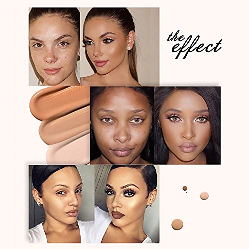 TBUIALL BB Cream Foundation Face Concealer Medium to Full Coverage Foundation Women's Concealer for Face Moisturizer Cover Up Skin Flaw Isolation Dust UV Vegan Friendly