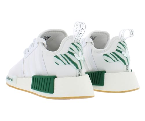 Adidas Women's NMD_R1 Sneaker (White/Forest Green, 9.5)