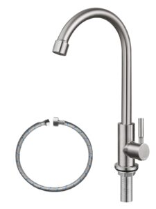 cold water only faucet sus304 stainless steel faucet for kitchen sink