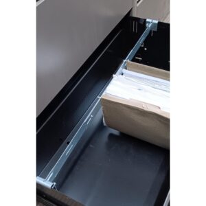 Adjustable File bar for Inside a File Cabinet Drawer. Left to Right Dimension, The bar adjusts from 23 ½ to 42”.