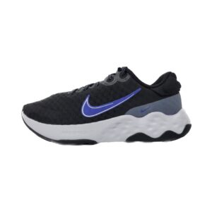 nike women's renew ride 3 running shoes, black/white-lapis, 6 m us