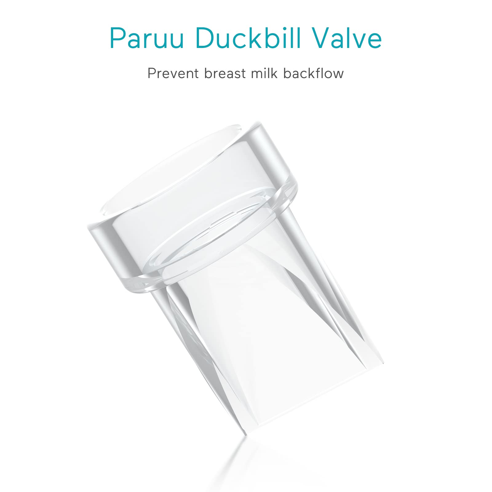 Paruu R10 Duckbill Valves & Silicone Diaphragm, R10 Original Breast Pump Parts, Wearable Breast Pump Replacement Accessories, 2 Pack Set