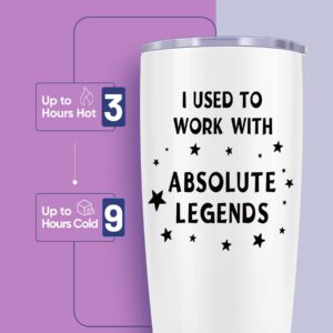 ZOKCC Funny Farewell Retirement Going Away Gifts for Coworker, Colleagues, Boss, Friends- Naughty New Job, Goodbye, Good Luck Gifts For Women, Men- 20 Oz Tumbler