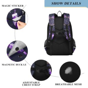 ALAZA Dreamcatcher Crescent Moon Butterfly Laptop Backpack Purse for Women Men Travel Bag Casual Daypack with Compartment & Multiple Pockets