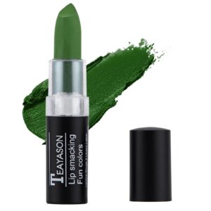 bowjian green eye black green face paint stick hunting face makeup camo face body paint green foundation painted eyes for sfx clown halloween makeup isplack green body paint eye black stick(green)