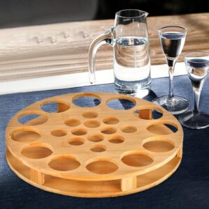 Beer Glass Tray Glass Holder Tray for Party Drinking Home Organizer for Club Drinks Cup Stand Serving for Bar Pub 12 Holes Beer Tray Holder