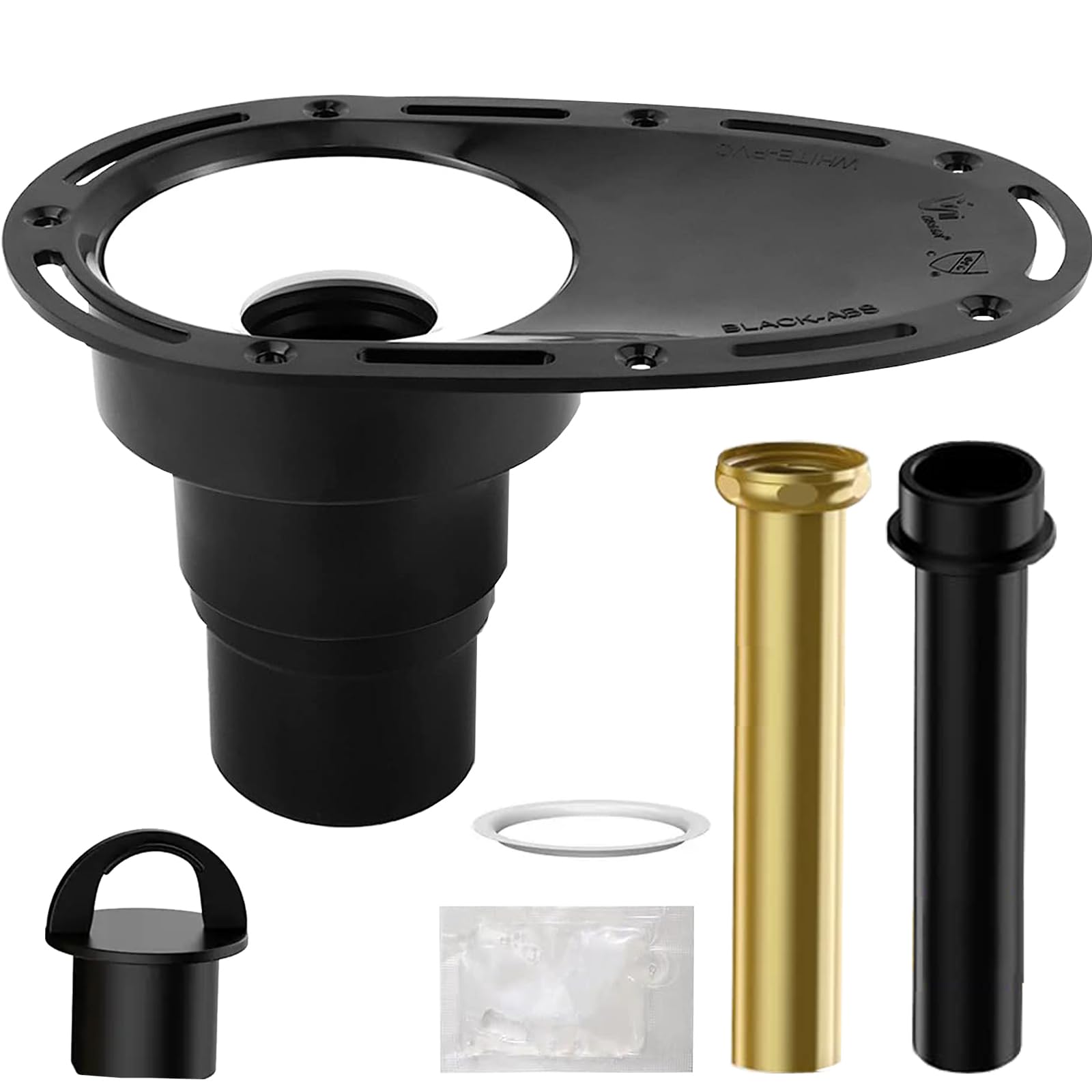 Upgrade Freestanding Tub Drain Rough-in Kit,Free Standing Tub Drain,Island Tub Drain Kit,with CUPC Certification Include Brass and ABS Pipe,Clean Tub Drain No Leaks.Have (Patent No US11168467B2).