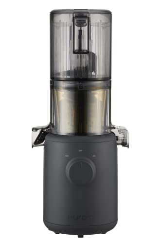 Hurom H310A Renewed Personal, Self Feeding Slow Masticating Juicer - Charcoal Gray | Easy-Clean, Max Yield, Quiet Motor - Hopper Fits Whole Produce - BPA Free