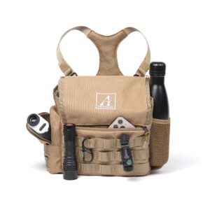 xl binocular harness chest pack | bino harness with rangefinder pouch | chest rig harness with tactical gear molle binocular chest harness | binoculars hiking pack | range finder hunting pack